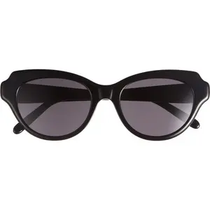 Loewe 53mm Round Sunglasses - Shiny Black /smoke