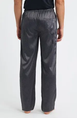 Majestic International Dreams Of Satin Pajamas Pants - Black
