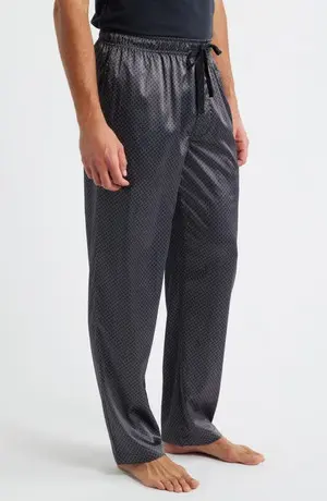 Majestic International Dreams Of Satin Pajamas Pants - Black