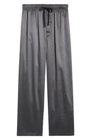 Majestic International Dreams Of Satin Pajamas Pants - Black