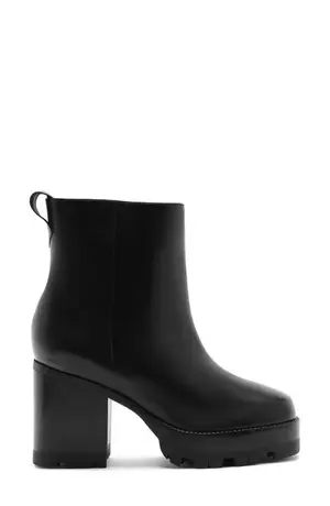 Schutz Platform Lug Sole Boots - Black