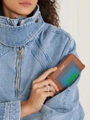 Loewe Josef Albers Printed Leather Cardholder