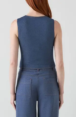 LK BENNETT Freya Denim Vest