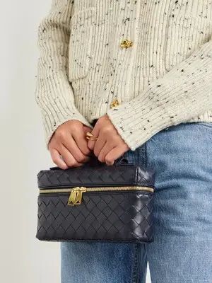 Bottega Veneta Intrecciato Leather Vanity Tote