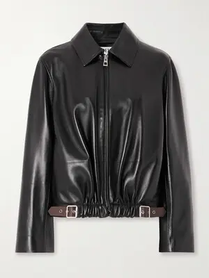 Loewe Buckle-detailed Leather Jacket