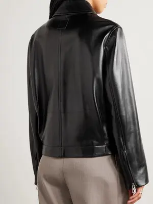 Loewe Buckle-detailed Leather Jacket