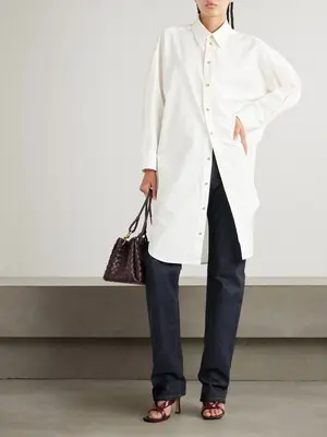 Bottega Veneta Cotton-blend Poplin Tunic