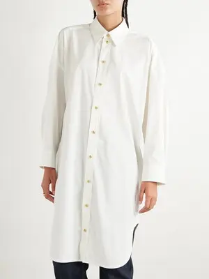Bottega Veneta Cotton-blend Poplin Tunic