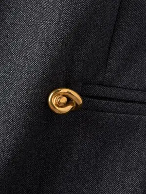 Bottega Veneta Double-breasted Wool-twill Blazer - Black