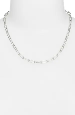 THE SIS KISS Keepsake Chain Necklace - Silver