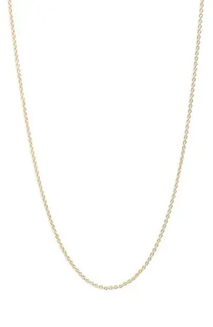THE SIS KISS Skinny Cable Chain Necklace - Gold