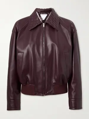 Bottega Veneta Intrecciato Leather Jacket