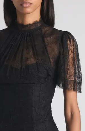 Alexander McQueen Floral Lace Corset Top