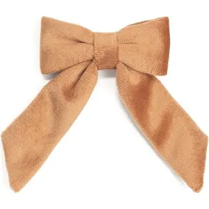 SWEET WINK Velvet Bow Hair Clip - Spice
