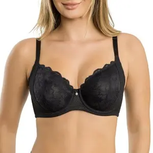 Parfait Luxlacy Full Coverage Sweetheart Unlined Wire Bra - Black