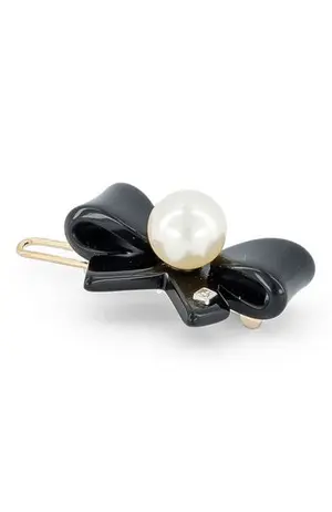 Alexandre De Paris Poesie Acetate And Pearl Side Barrette