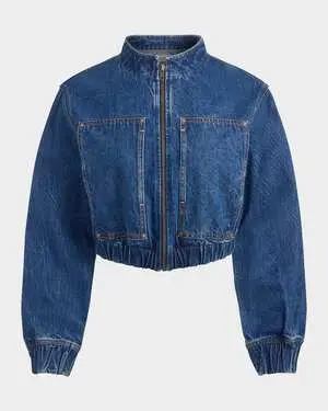 Alice + Olivia Mateo Denim Jacket - Cambria Vi