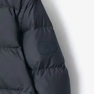 Burberry Detachable Sleeve Puffer Jacket - Navy