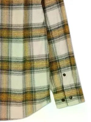 STUDIO TOMBOY Checked-pattern Chest-pocket Shirt - Neutrals