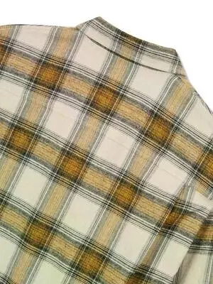 STUDIO TOMBOY Checked-pattern Chest-pocket Shirt - Neutrals