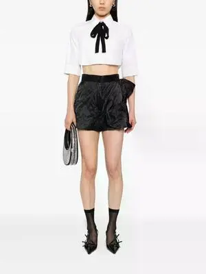 MSGM Bow-embellished Shorts