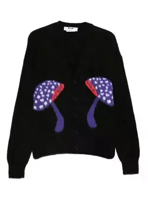 MSGM Mushroom-applique Cardigan