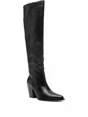 STUART WEITZMAN 85mm Leather Knee-high Boots