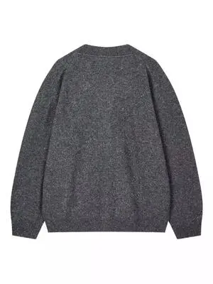 STUDIO TOMBOY Speckle-knit Button Cardigan - Grey