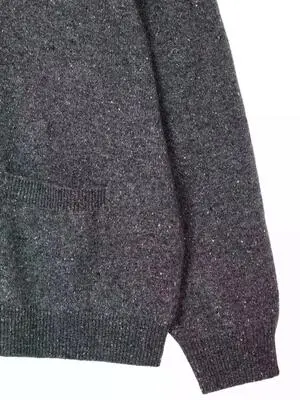 STUDIO TOMBOY Speckle-knit Button Cardigan - Grey