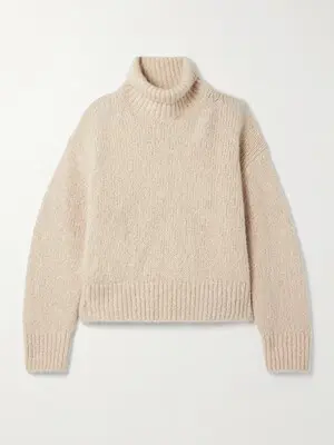 NILI LOTAN Cashmere And Silk-blend Turtleneck Sweater