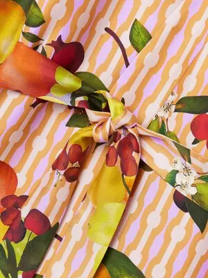 ERES Saveur Reversible Printed Silk-twill Robe