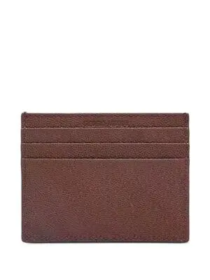 Giorgio Armani Leather Card Holder - Brown