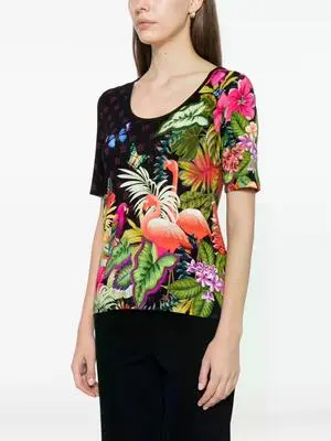 Johnny Was Janie Favorite Scoop Neck Fitted T-shirt