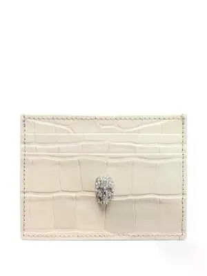 Philipp Plein Crocodile-print Cardholder - Neutrals