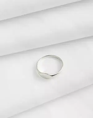Madewell Demi-fine Petite Signet Ring - Sterling Silver