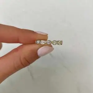 Ring Concierge Lab Diamond Pear Eternity Band