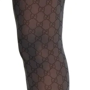Gucci Gg Printed Tights - Black