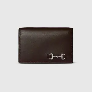 Gucci Long Card Case With Horsebit - Brown