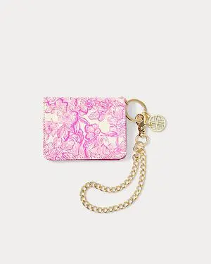 LILLY PULITZER Snap Card Case - Coconut Unforgettable Pink
