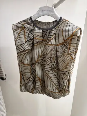 Brunello Cucinelli Printed Blouse