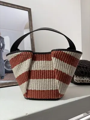 Brunello Cucinelli Woven Bucket Bag