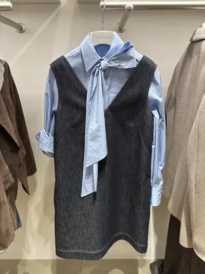 Brunello Cucinelli Vest And Shirt - Blue, Dark Denim