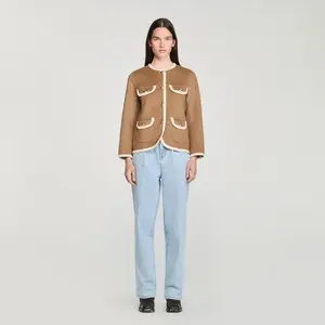 Sandro Double-faced Jacket - Dark Blond