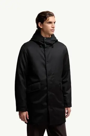 Moncler Merri Reversible Wool Hooded Long Down Jacket