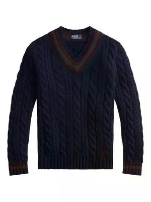 Polo Ralph Lauren Cable-knit V-neck Sweater