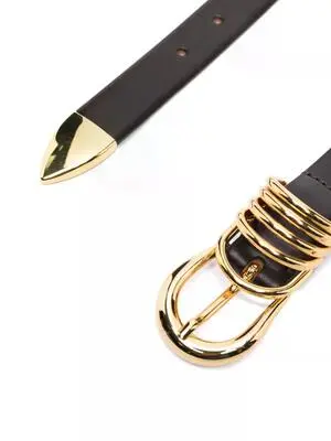 DEHANCHE Ring-detail Leather Belt