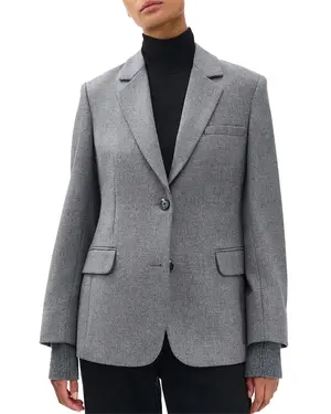 Rag & Bone Frank Knit Combo Blazer - Gray