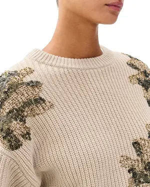 Rag & Bone Julie Sequin Wool Sweater