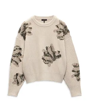 Rag & Bone Julie Sequin Wool Sweater
