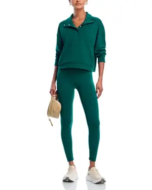 Aqua Henley Sweatshirt - Spruce